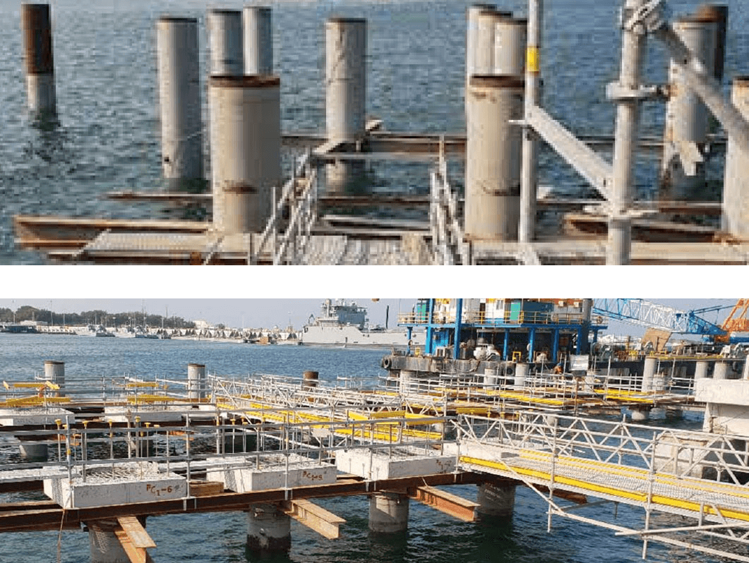 Kuwait Naval Base (KNB) Breakwater and Cargo Repair : Hycrete